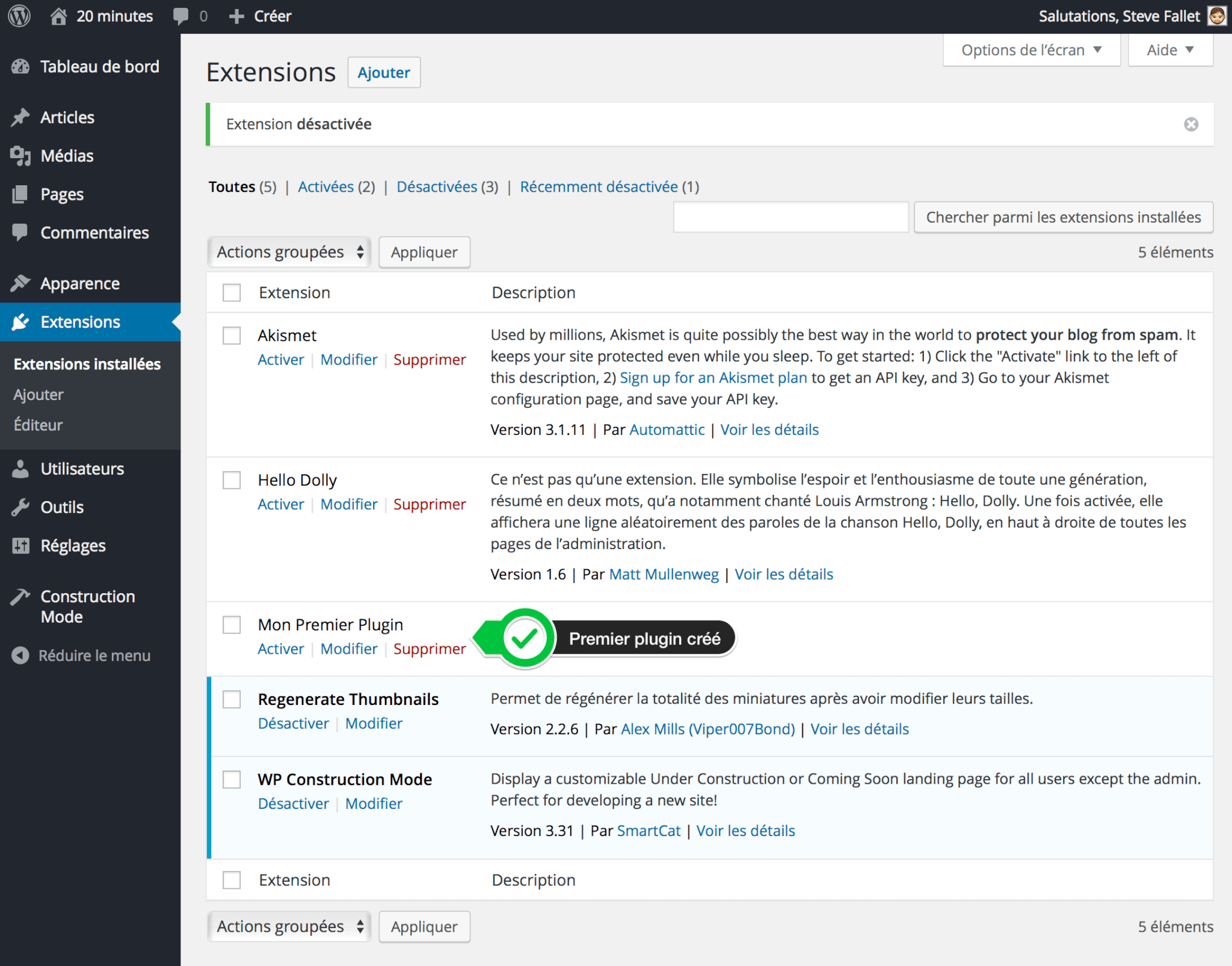 Créer Un Plugin Wordpress